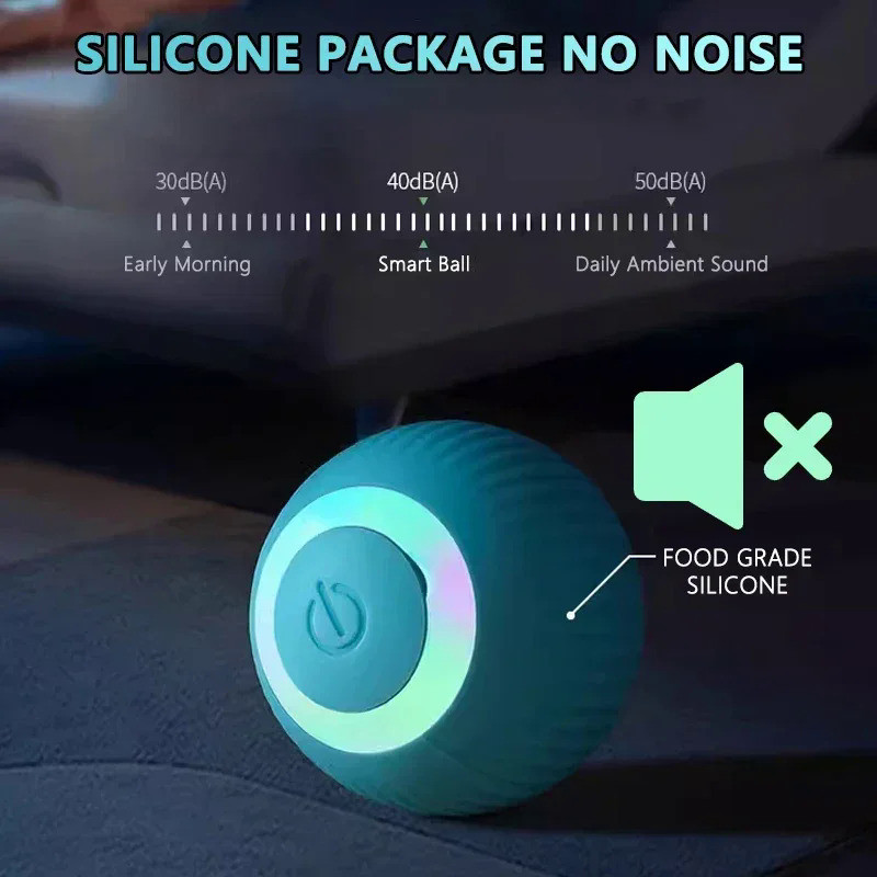 Spin Ball Things for Cats Toys Electric Interactive USB Charging Cat ...