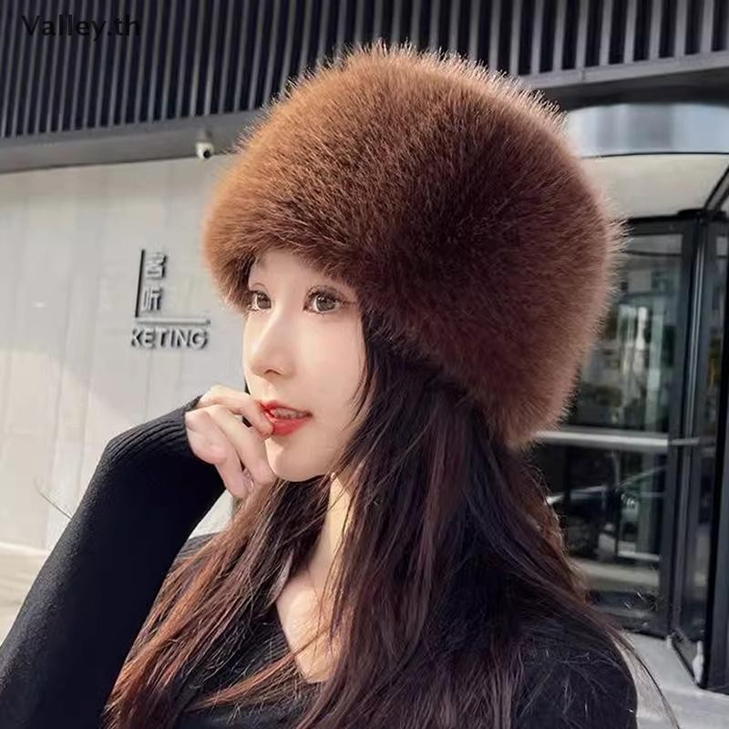 [Valley] ใหม่หมวกฤดูหนาวนุ่มป้องกันหูที่อบอุ่น Snow Fur er หมวกกันลมหมวก Bonnet TH | Shopee Thailand