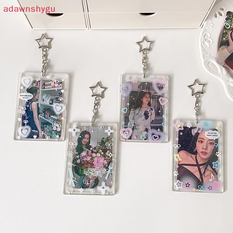 Adagu สีสัน Graffiti โปร่งใส Kpop 3 นิ้ว Photocard ผู้ถือการ์ดขนาดเล็ก ...