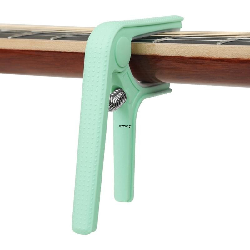 Mg กีตาร์ไฟฟ้าแบบพกพา Capo Tone คลิป Nonslip Ukulele Tuning Clamp ...