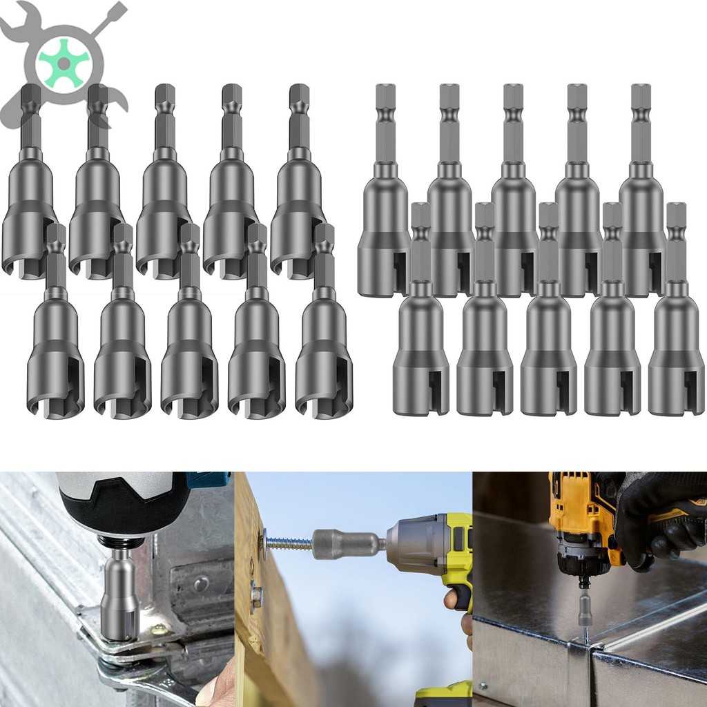 10 ชิ้น Wing Nut เจาะบิตที่มีประสิทธิภาพ Wing Nut Socket Heavy Duty ...
