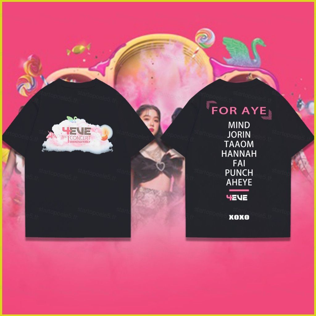 Sta5 4EVE คอนเสิร์ตที่ 1-LINE UP Mind Jorin Taaom Hannah Fai Punch Aheye คอสเพลย์ผ้าเสื้อยืดอะ ...
