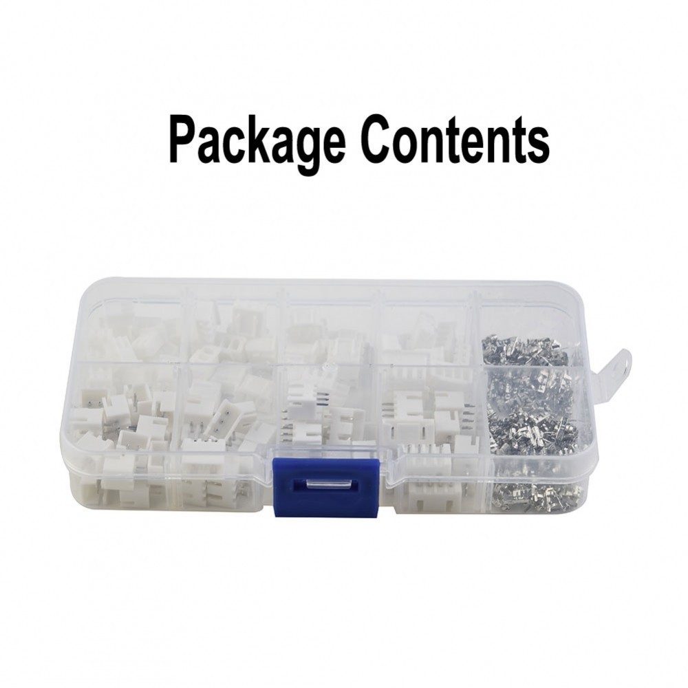 Pin Connector Plugs+Terminals Jack Pin 250 ชิ้น/เซ็ตอะแดปเตอร์ Header 2 ...