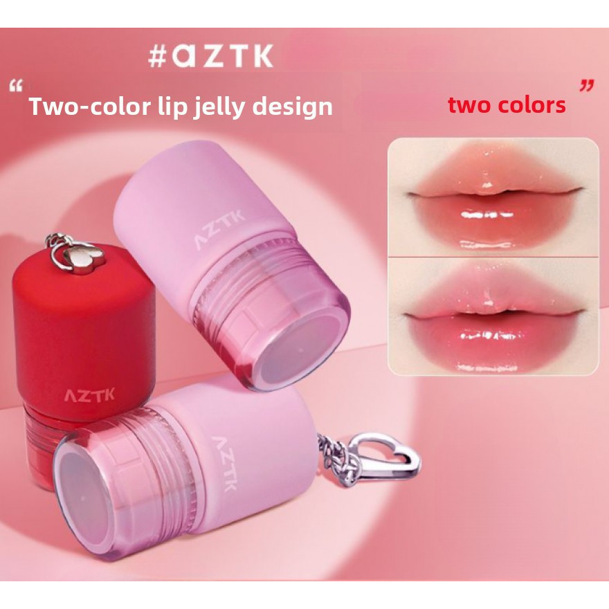 AZTK # AZTK Two-Color Water-Double Lip Jelly ไม่สัมผัสง่าย The Cup ...