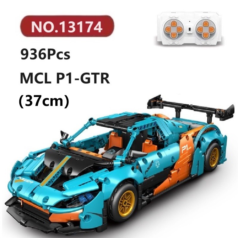 MCL P1-GTR(รีโมทคอนโทรล)เข้ากันได้ตัวต่อเลโก้ 936ชิ้น Mould King Car เล ...