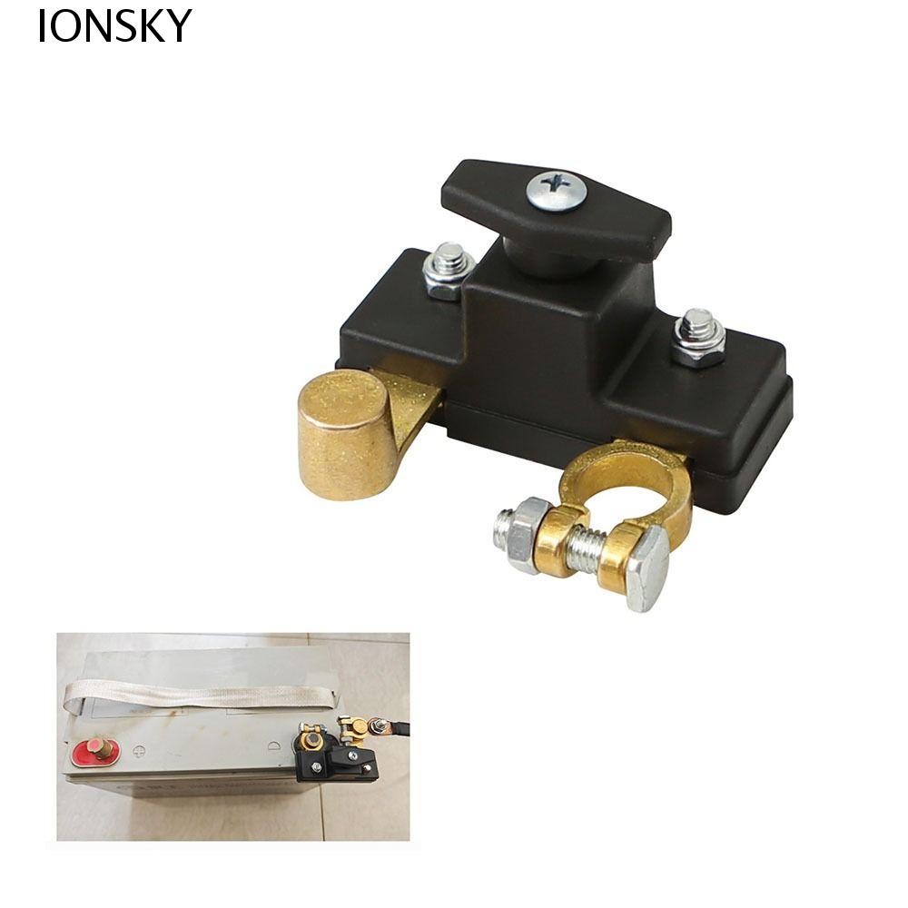 Ionsky แบตเตอรี่รถยนต์ตัดสวิทช์,12V/24V Disconnect Isolator Power Cutoff Switch, Universal ...