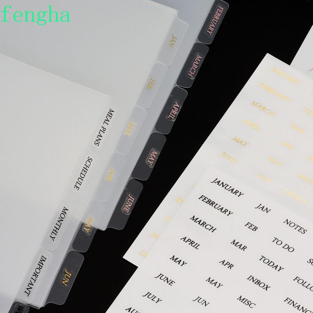 Fengha Binder Index Dividers สําหรับ A5/A6 Notebook Binding Supplies ...