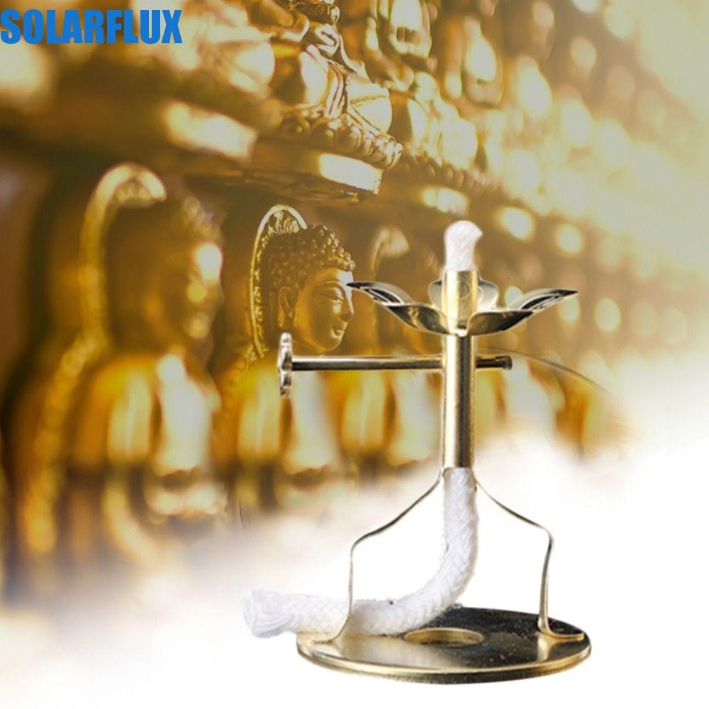 Solarflux Wick Holder ทนทาน Flammable Oil Lamp Core Alloy Brass Wick ...