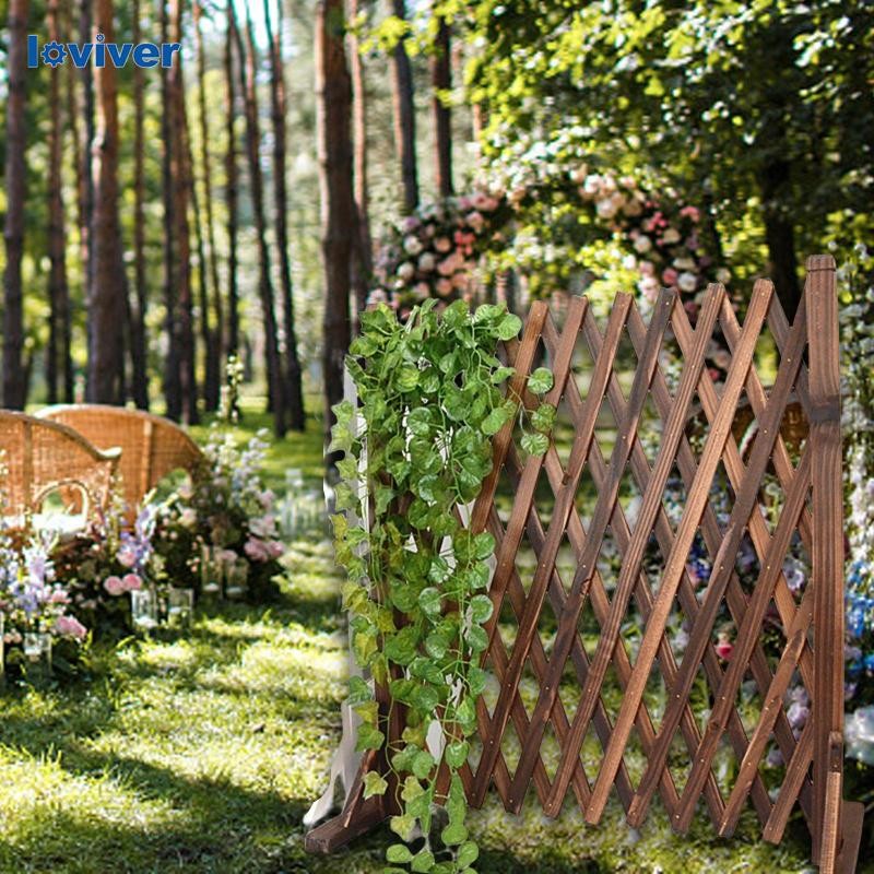 [Loviver] รั้วไม้ Freestand Garden Gate Photo Props แผงหน้าจอสวนพับได้ ...