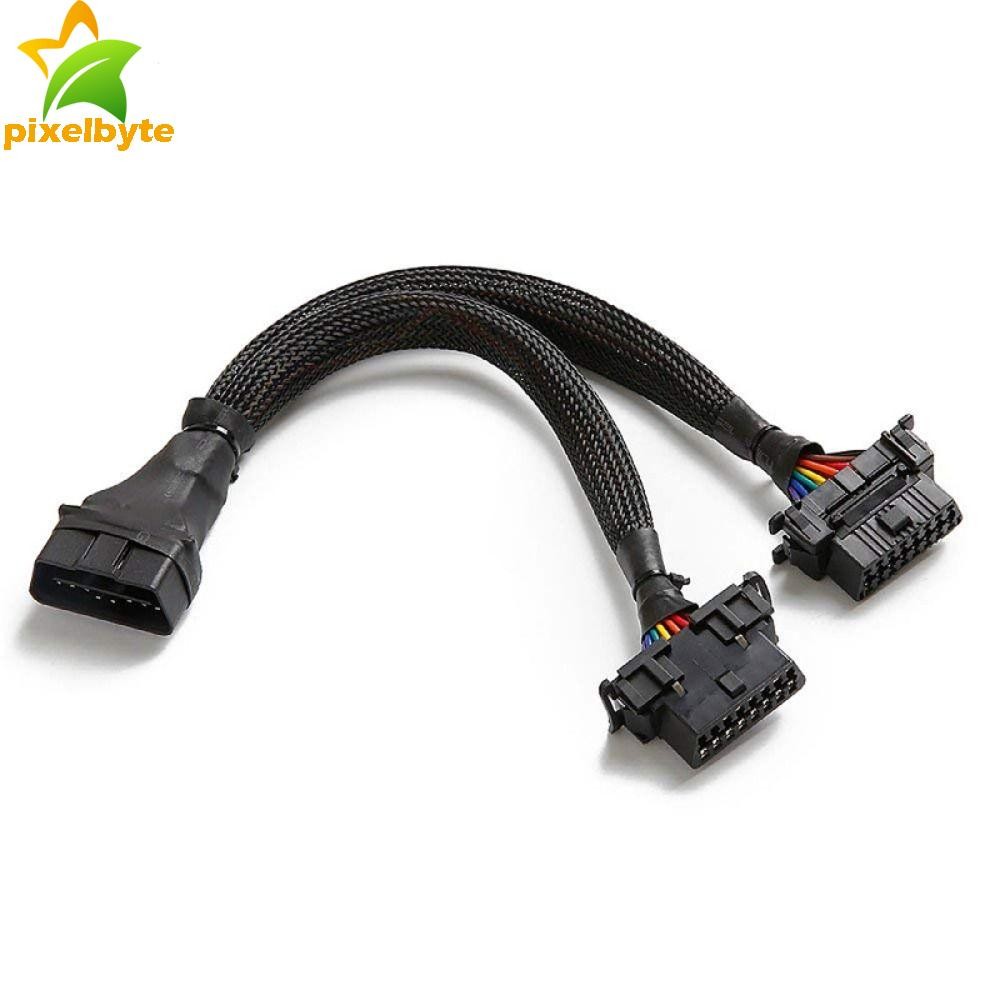 Pixelbyte ชายคู่หญิงสายต่อ, OBD2 12-24V 1 IN 2 แปลงอะแดปเตอร์ OBD2, สี ...