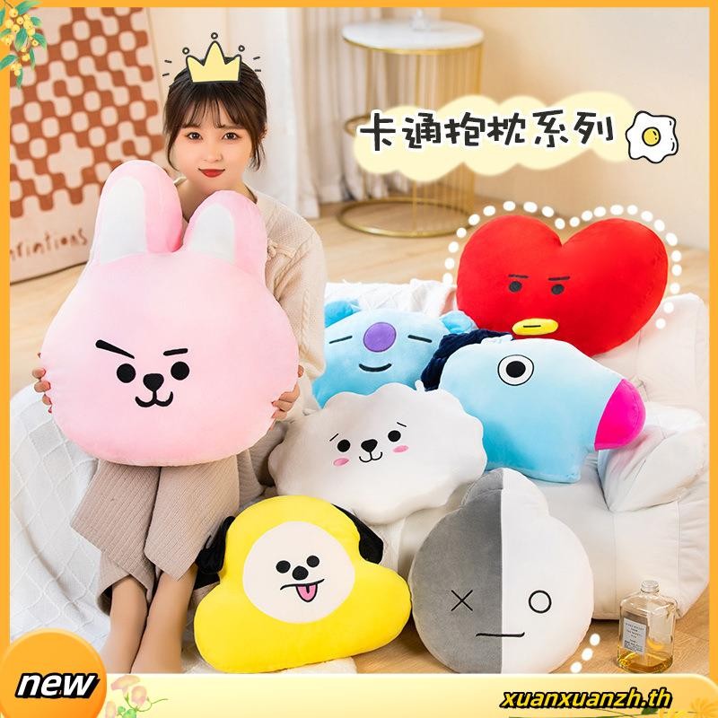 หมอนตุ๊กตานุ่ม รูปการ์ตูนศิลปินเกาหลี BTS BT21 Bangtan Boys TATA COOKY ...