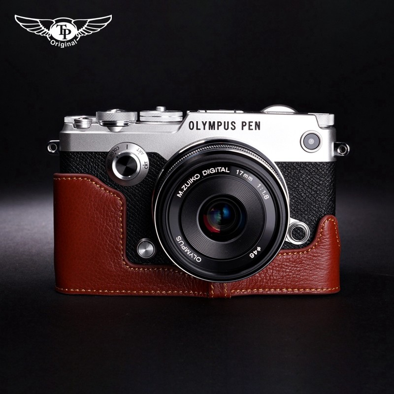 [ติดตามส่วนลดทันที] Taiwan TP Genuine Leather Olympus PEN-F Leather ...
