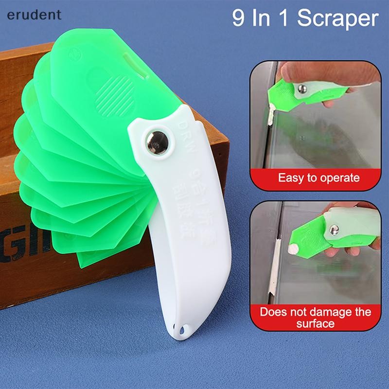 Erudent 9 In 1 พับกาว Scraper Caulk Remover Caulking Finisher Multi ...