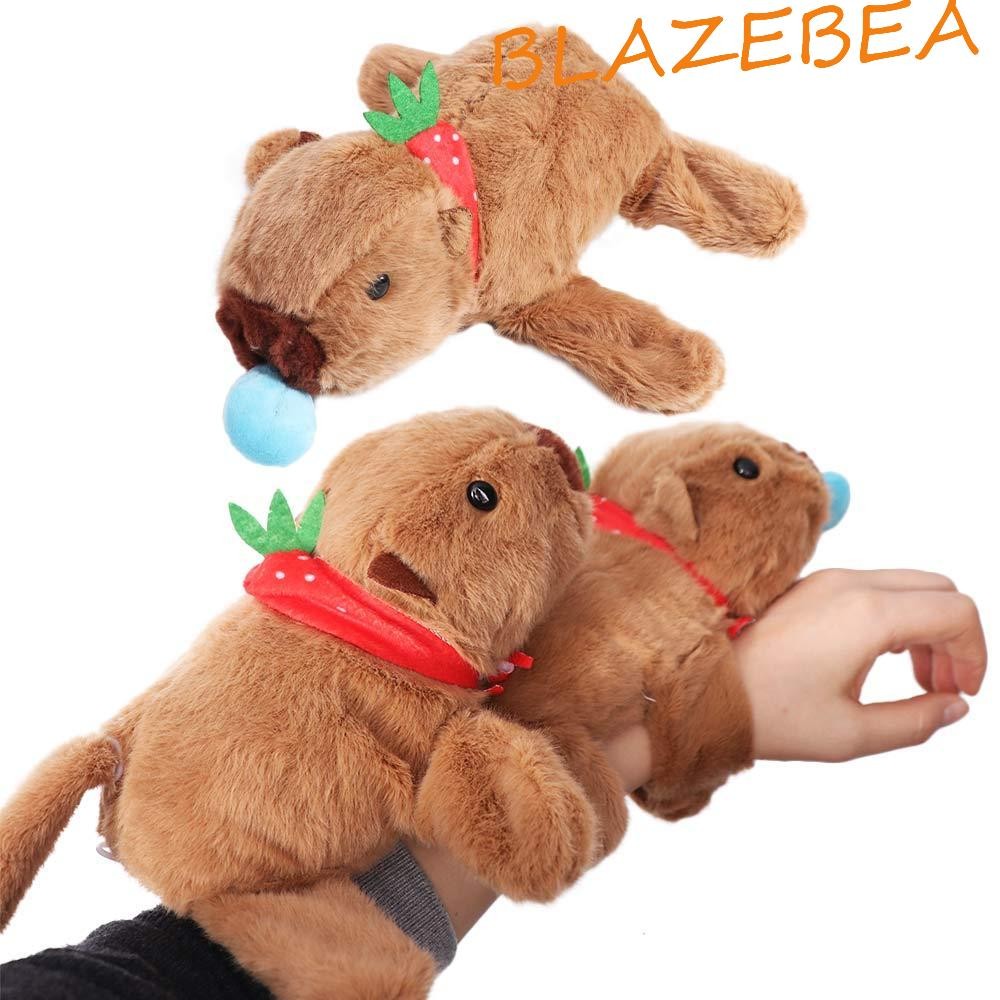 Blazebea Capybara Slap สร้อยข้อมือ, จําลองตุ๊กตา Plush Slap สร้อยข้อมือ, Capybara ตุ๊กตาของเล่น ...