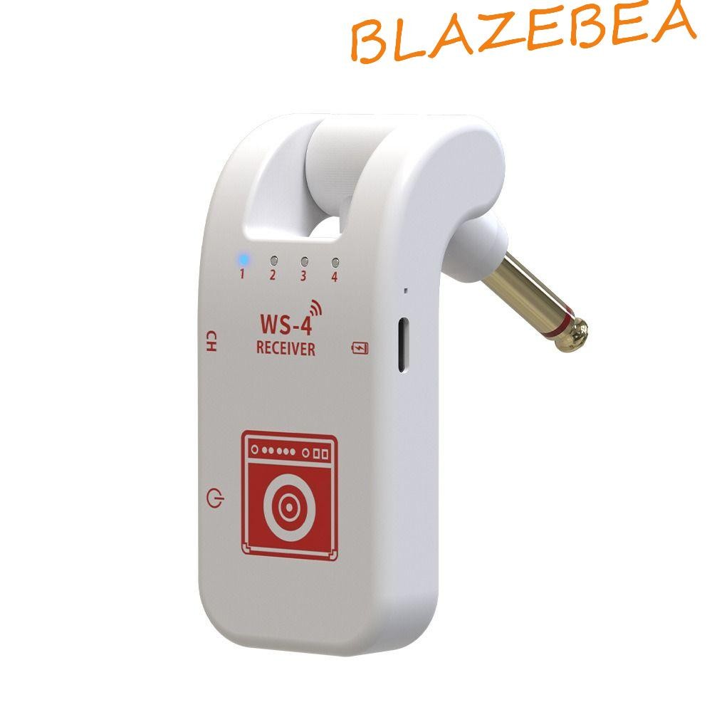 Blazebea ชุดรับสัญญาณกีตาร์ไร้สาย, 48 K/16 บิตหมุนได้เครื่องส่งสัญญาณและตัวรับ, 600mAh USB ชาร์จ ...