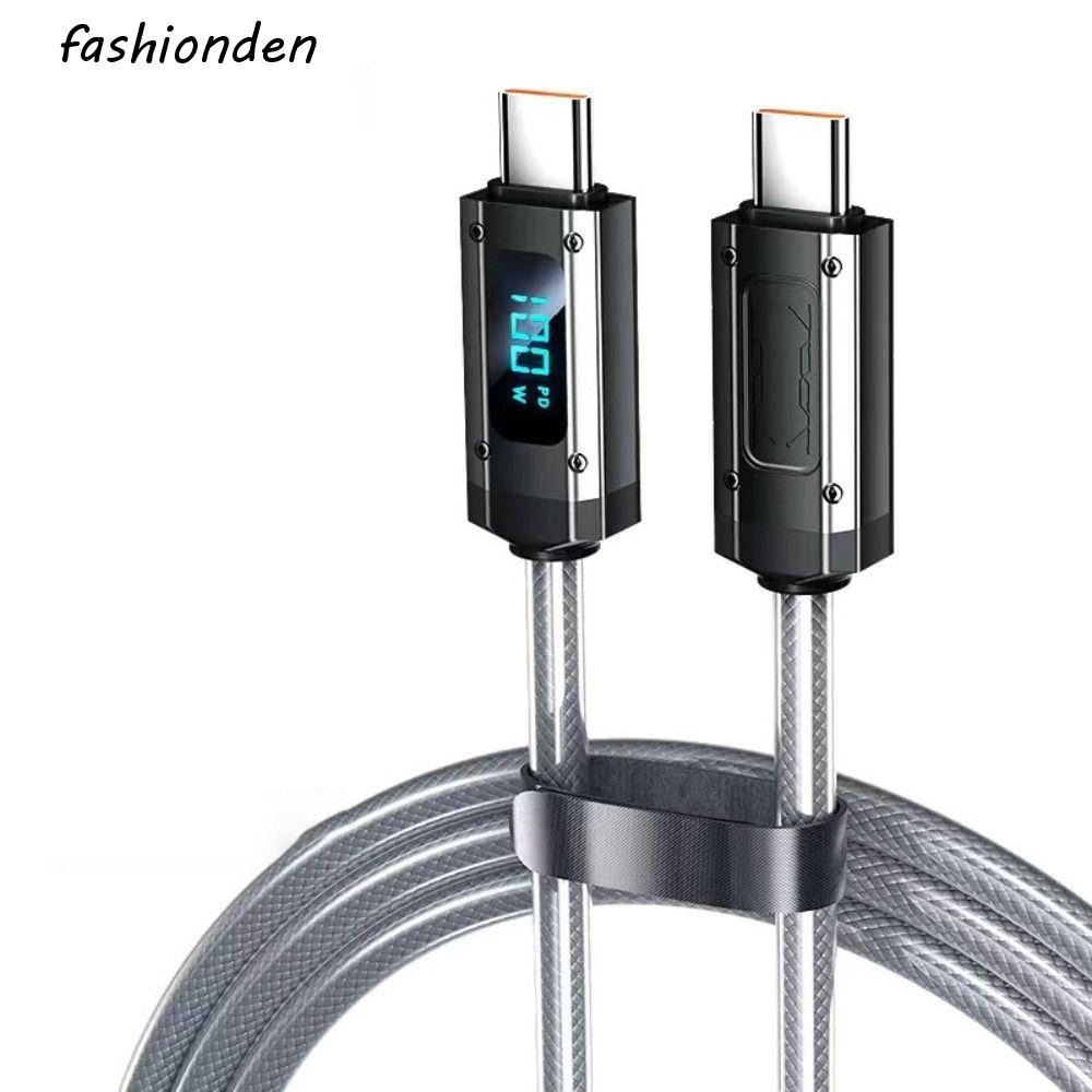 Fashionden สาย USB Type C, พร้อมจอแสดงผลดิจิตอล 1.2/2M Fast Charging ...