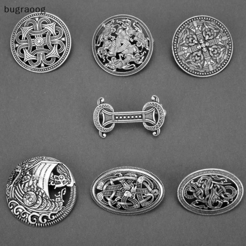 Bug 1PC ยุคกลางไวกิ้งโล่เข็มกลัด Pin Cloak Shawl Pin Celtic Nose ...