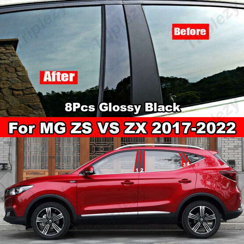 สําหรับ MG ZS EV ZX ZST VS 2017-2022 8 ชิ้นรถหน้าต่างประตูคอลัมน์ BC ...