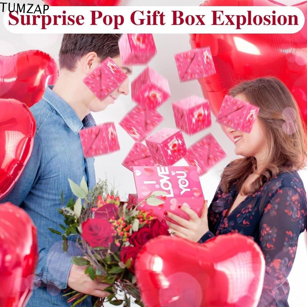 Tumzap 10/16/20 ชิ้นกล่องของขวัญเงินสด,พร้อม Confetti เงินสดเด้งเด้งกล่องเงิน,ที่ไม่ซ้ํากัน DIY ...