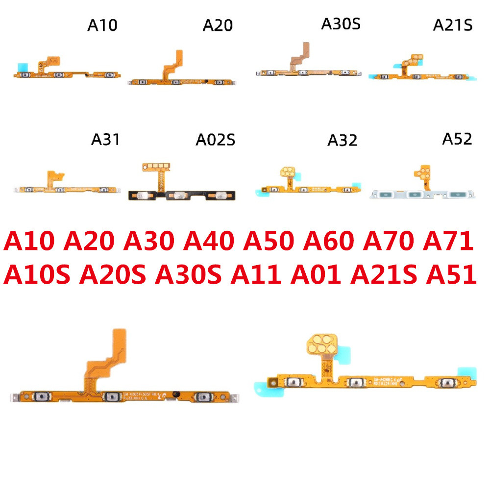 1pcs Volume Power Switch On Off ปุ่ม Key Flex สําหรับ Samsung A10 A20 A30 A40 A50 A70 A01 A11 ...