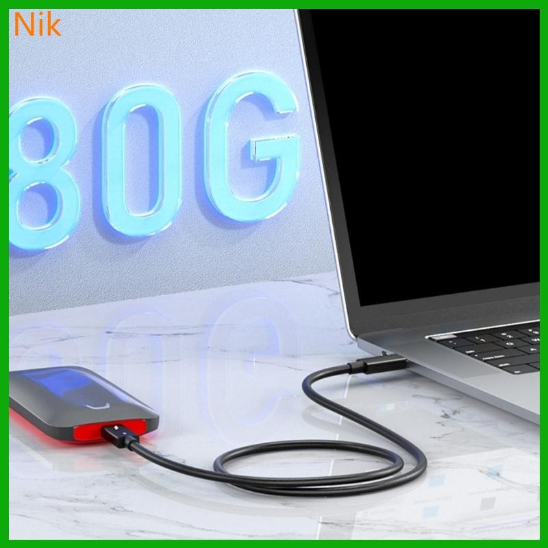 บ.นน.ค.ศ. USB4 0 Data Cable 240W Fast Charging 80Gbps Transfer Speed ...