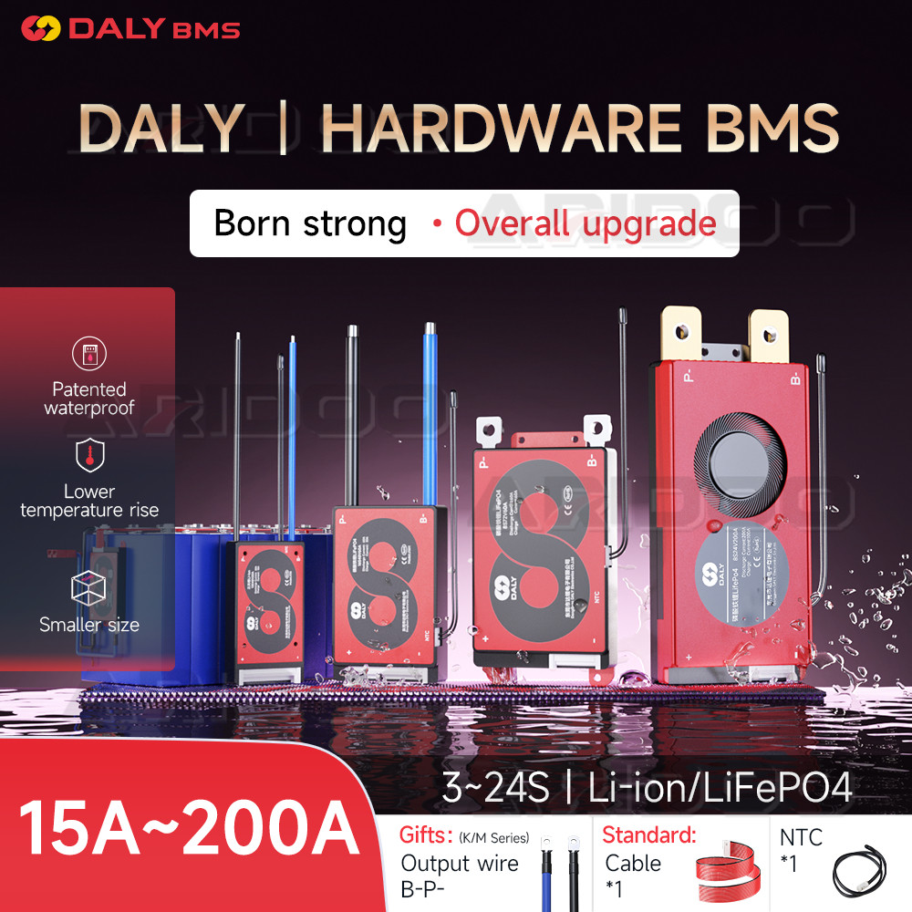 ใหม่ KMS DALY Hardware BMS Li-ion 13s 14s LiFePO4 15s 16s 48V 20A-100A(ใช้ได้กับ active balancer ...
