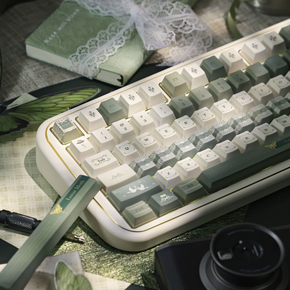 Original Emerald Green Keycaps Cherry/MOA Profile PBT Dye Sublimation ...