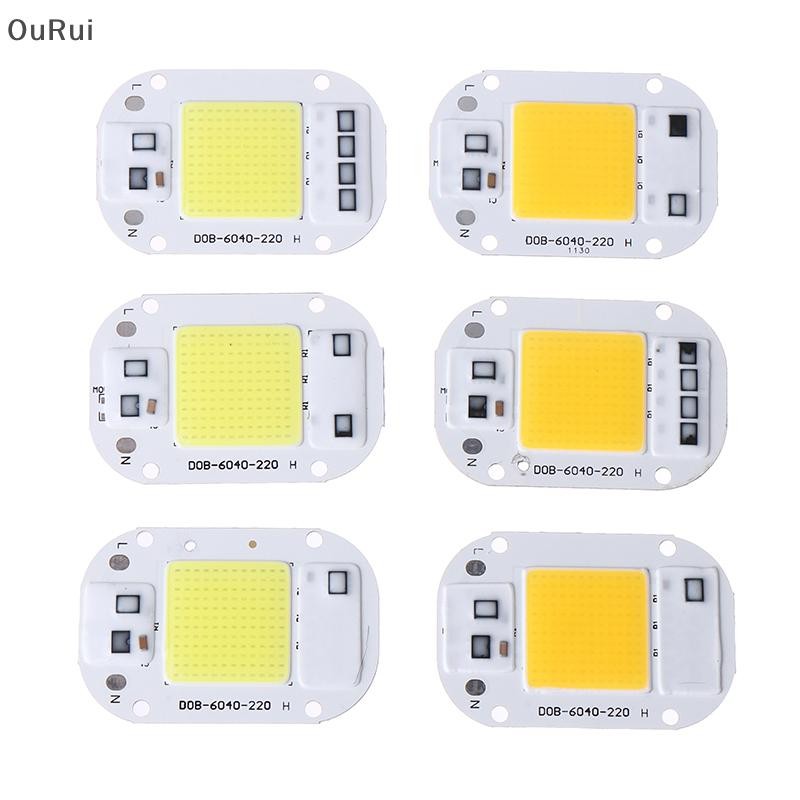 {HotJan} ชิป LED 20W 30W 50W AC 220V สมาร์ท COB โคมไฟลูกปัด LED โคมไฟไม่มีไดร์เวอร์ DIY Lampada ...