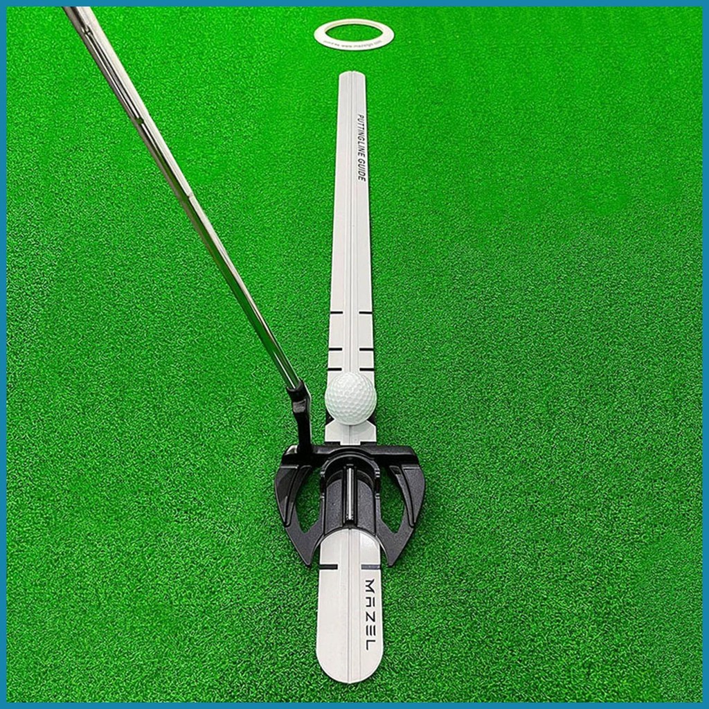กอล์ฟ Putting Aid Putting Guide Trainer ไม้บรรทัดกอล์ฟเครื่องมือฝึกปรับ ...