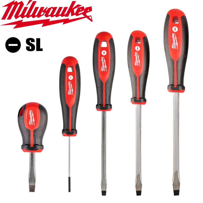 Milwaukee Tri-Lobe Handle ไขควง SL แรงบิดสูง Ergonomic Hardened ...