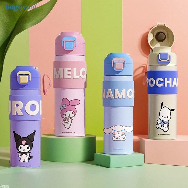 Bdgf 400/500ML Kawaii Sanrio Thermos แก้วการ์ตูน Kuromi My Melody Cinnamoroll Pochacco สแตนเลส ...