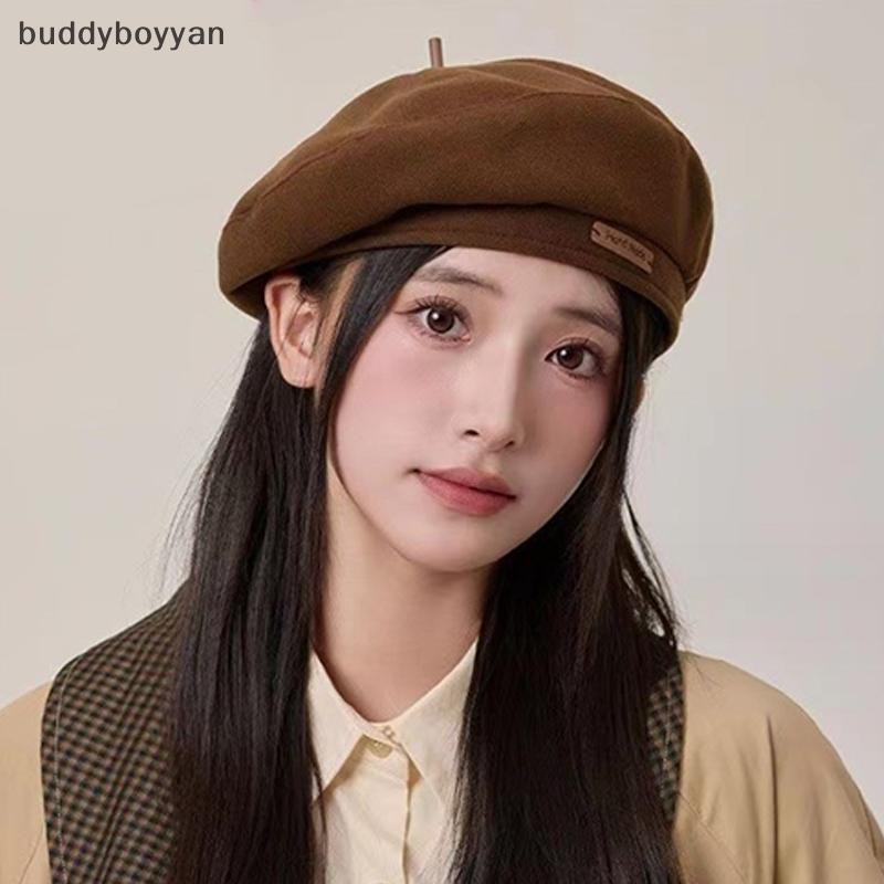 Bbth ฤดูใบไม้ร่วงฤดูหนาวใหม่หวานเย็นหรูหราหมวกทําด้วยผ้าขนสัตว์ Retro ...