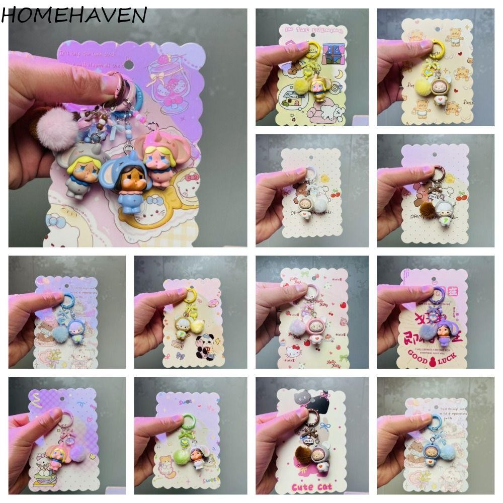 Homehaven Koala Labubu พวงกุญแจ, Plush Ball ลูกปัดช้าง Crybaby พวงกุญแจ ...