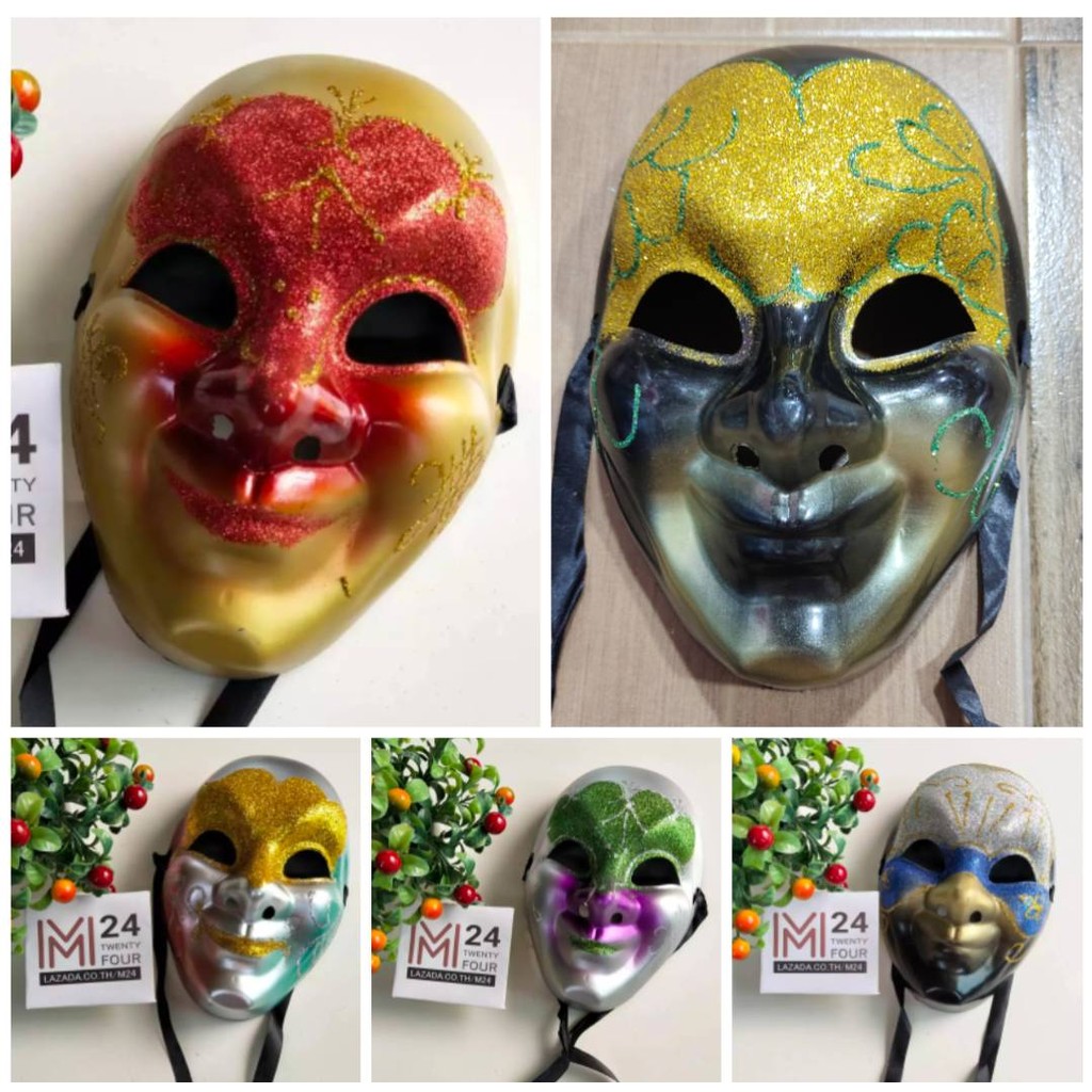 (1 อัน) หน้ากากเวนิช หน้ากากเต็มหน้า หน้ากากแฟนซี costume cosplay the ...