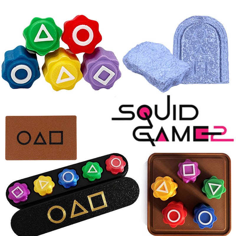 Flying Stone Squid Game 2 Gonggi Stones ของเล่นเกาหลี 3d พิมพ์ ...