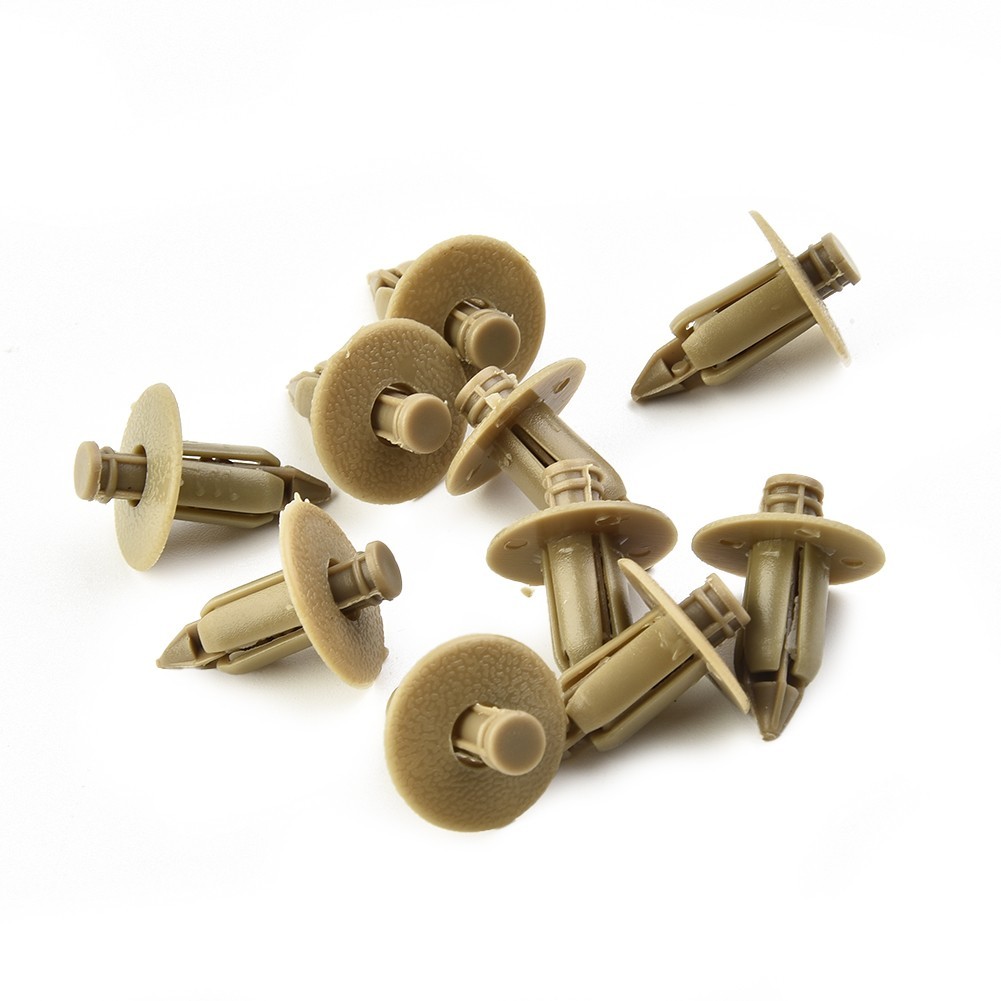 10 ชิ้น 7 มิลลิเมตรหลุม Dia Push In รถประตู Trim Mudguard Rivets ...