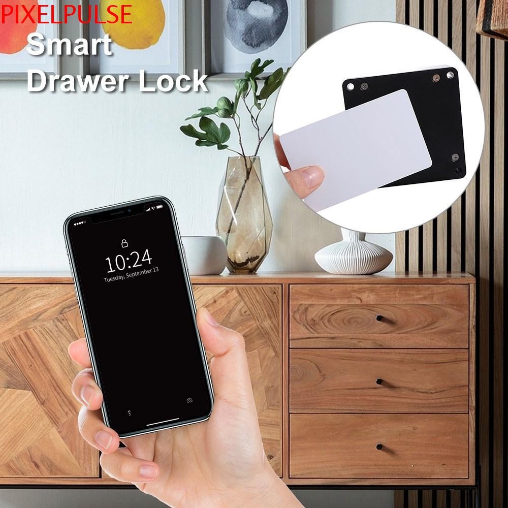Pixelpulse ล็อคลิ้นชักอัจฉริยะ, การ์ด IC อิเล็กทรอนิกส์ RFID สมาร์ทล็อค, DIY ที่มองไม่เห็น Hidde ...