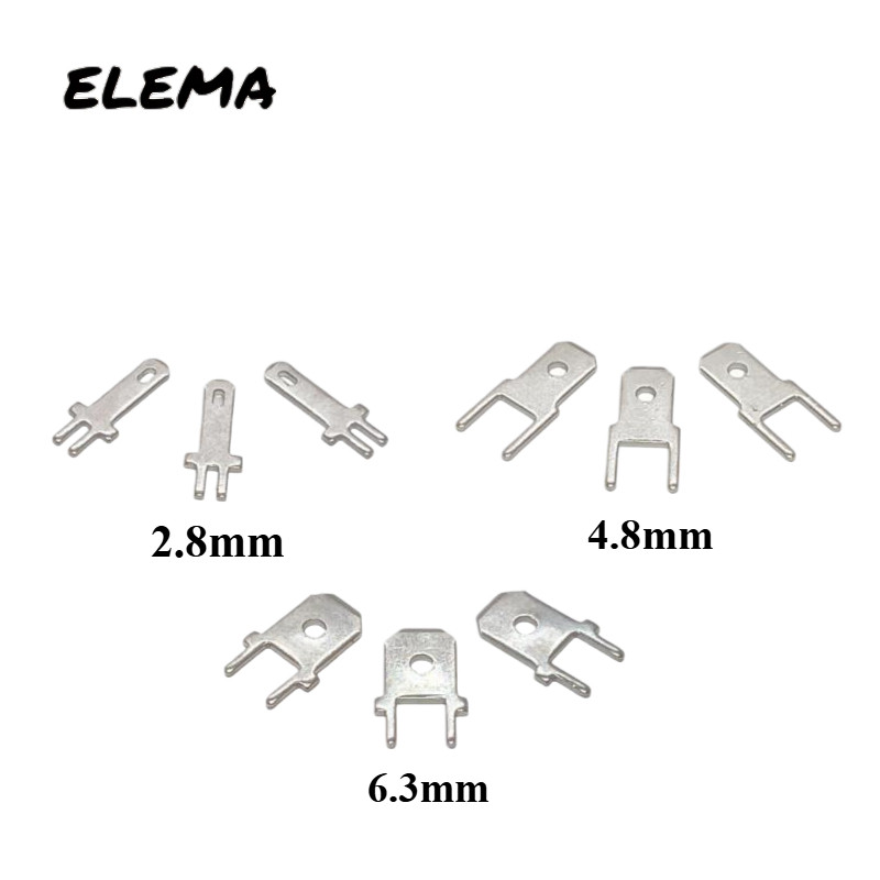 50 ชิ้น Cold-press terminal 2.8 มม.4.8 มม.6.3 มม.แทรก Plug-in terminal ...