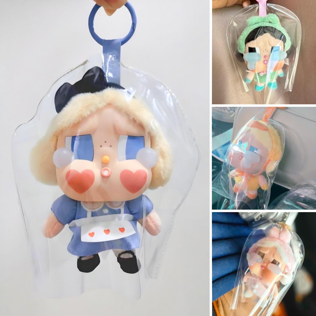Crybaby Crying Again กระเป๋าแขวนแบบใส, กระเป๋า Labubu, กระเป๋า PVC ...