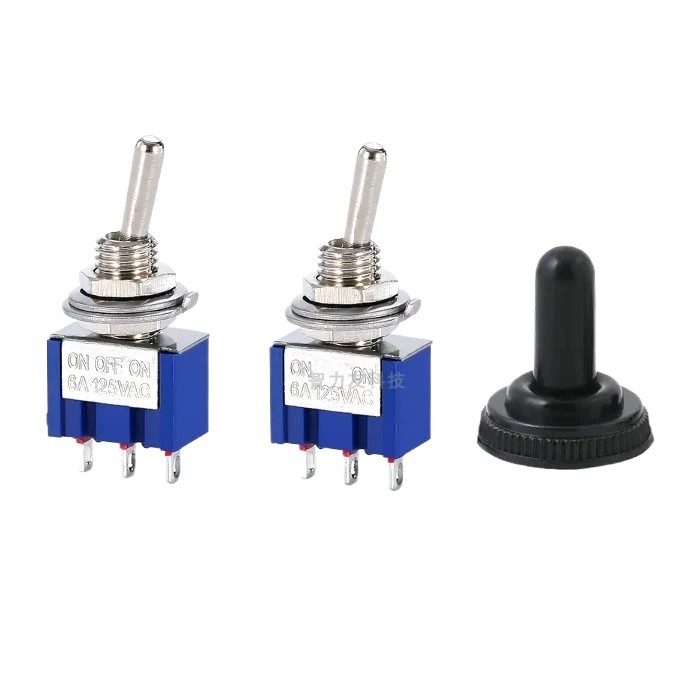 (แพ็ค 2 ชิ้น) สวิตช์ปุ่ม MTS-101/102/103 MTS-202/203 สอง/สามความเร็ว 3 ...