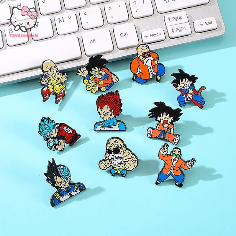 [strysingoin] อะนิเมะ Dragon Ball เคลือบ Pins เข็มกลัดป้ายบนกระเป๋าเป้ ...