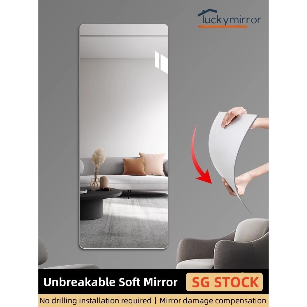Lucky mirror กระจกacrylic/กระจกอ่อน/กระจกเต็มตัว W6I1 | Shopee Thailand