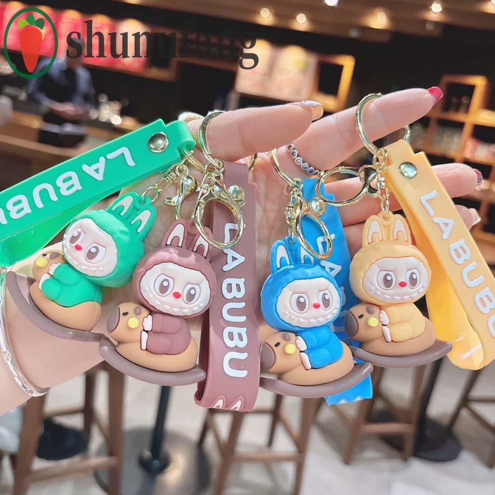 Unuf Labubu จี้ PVC, กระเป๋าเป้สะพายหลัง Charms Anti-lost Labubu พวง ...