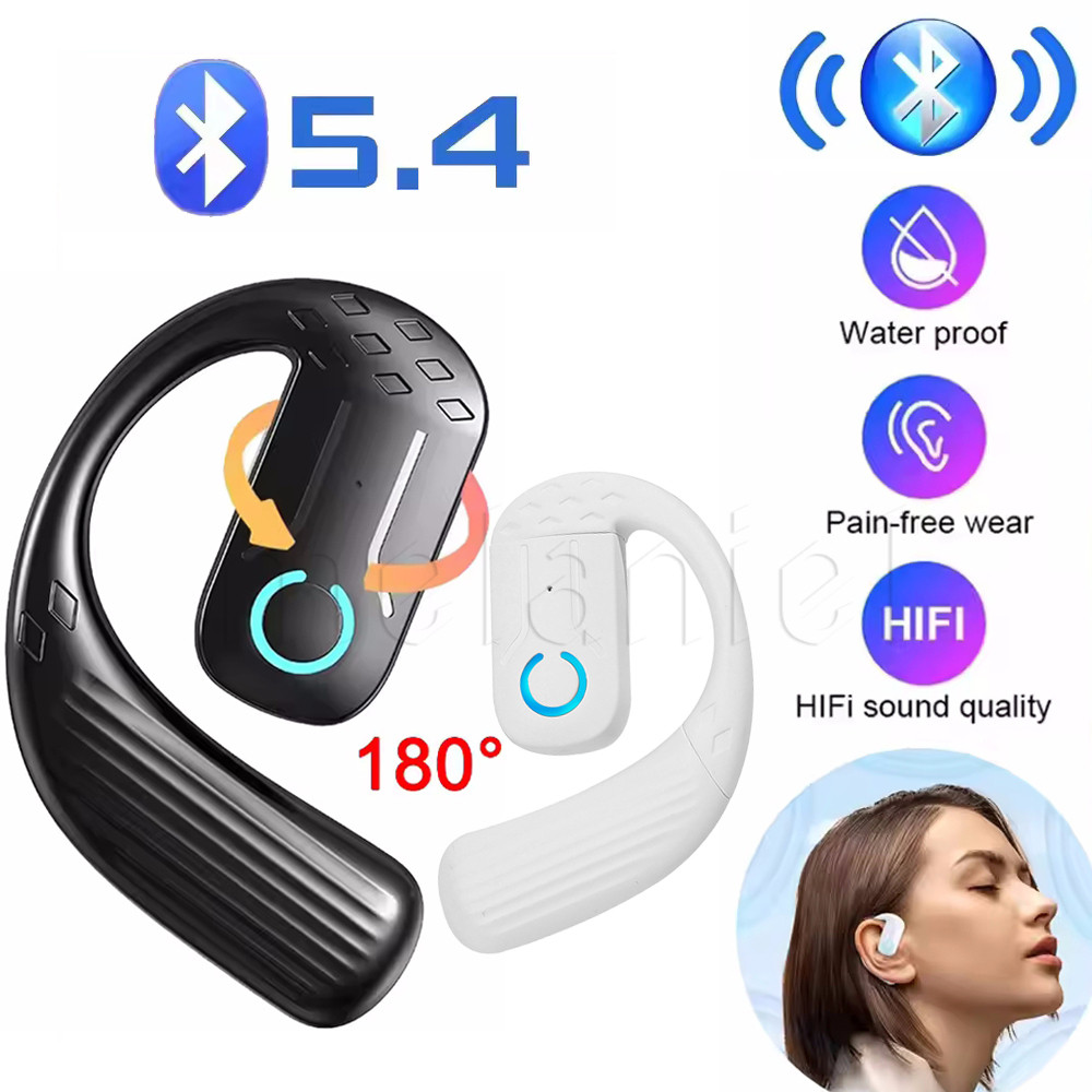 หูฟังบลูทูธไร้สาย - ชุดหูฟังการนํากระดูก - 180° Rotation Ear Hook ...