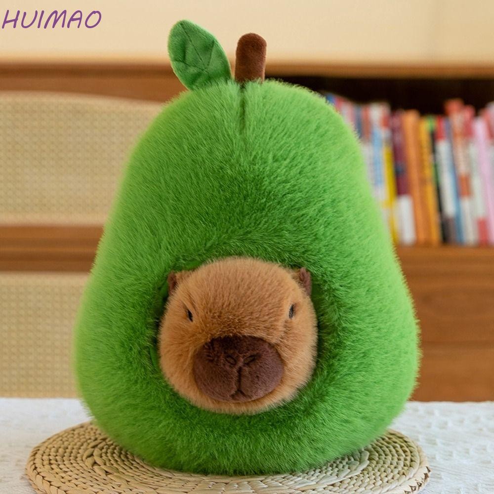 Huimao Avocado Capybara ของเล่นตุ๊กตา,จําลอง Capybara สัตว์ Capibara อะ ...