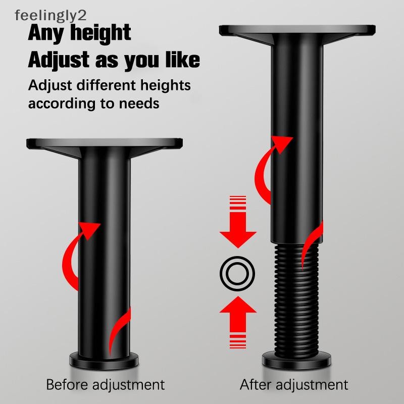 {HotJan} 1 PC Telescopic ปรับเตียง Beam สนับสนุนเท้าเสริมพลาสติก ...