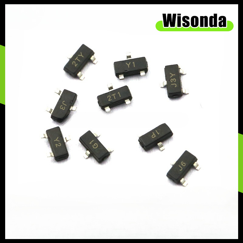 50 ชิ้น SMD ทรานซิสเตอร์ S8050 S8550 2N4401 J3Y 2TY SOT-23 NPN PNP ...
