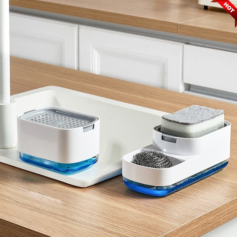 (LLANG)เครื่องจ่ายสบู่แบบกดครัว Latherer ล้างจานและหม้อซักผ้าผงซักฟอก ...