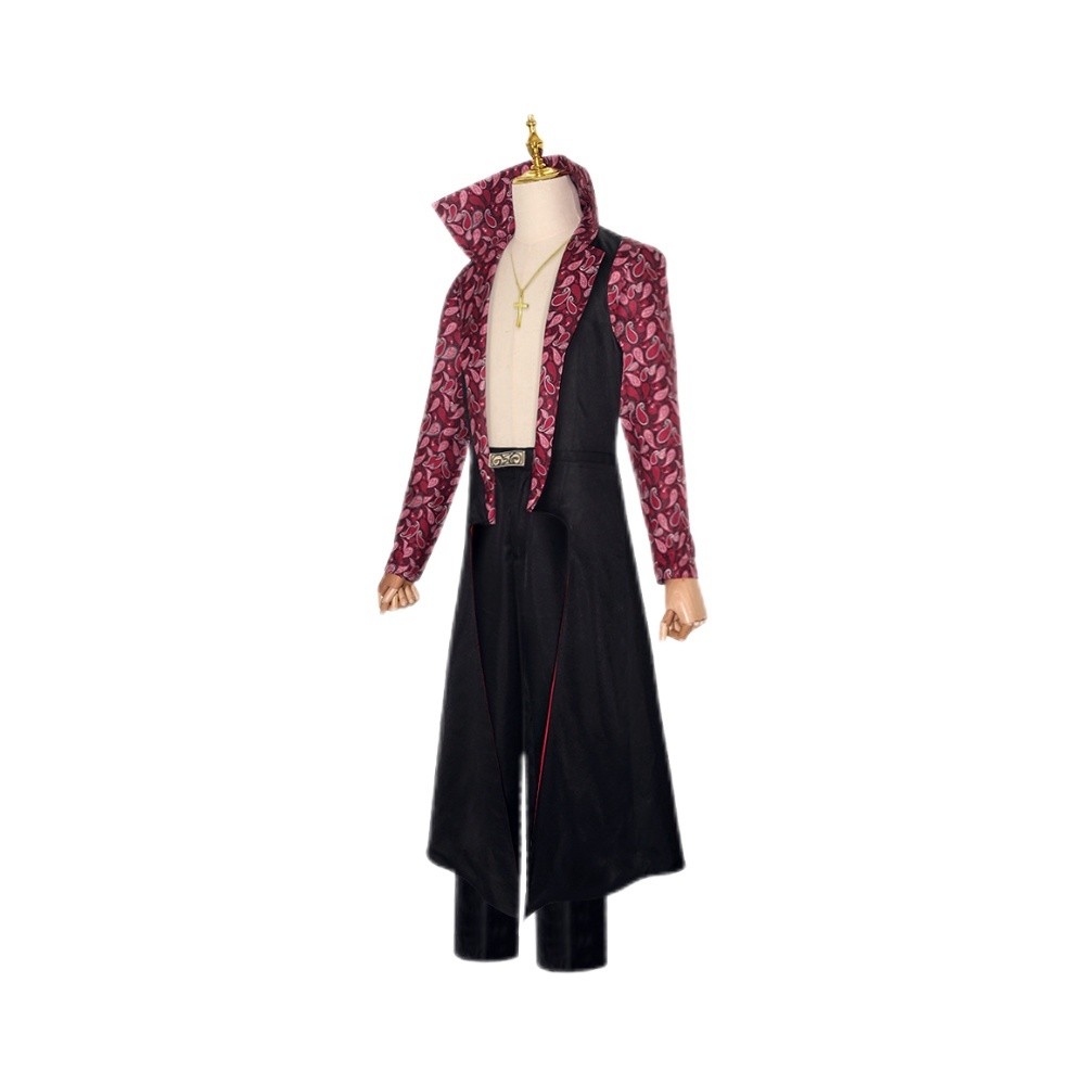 One Piece Hawkeye Mihawk คอสเพลย์ชุดบัตเตอร์โรบ ส탠ด์คอลลาर สำหรับคอสเพล ...