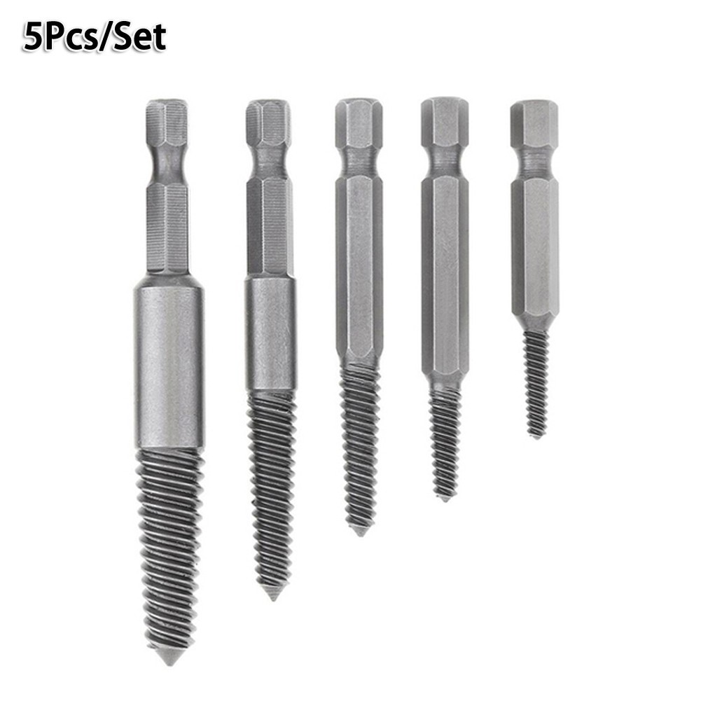 5 ชิ้น/เซ็ต Hex Screw Extractors เสียหายสกรู Extractor Broken Bolt ...